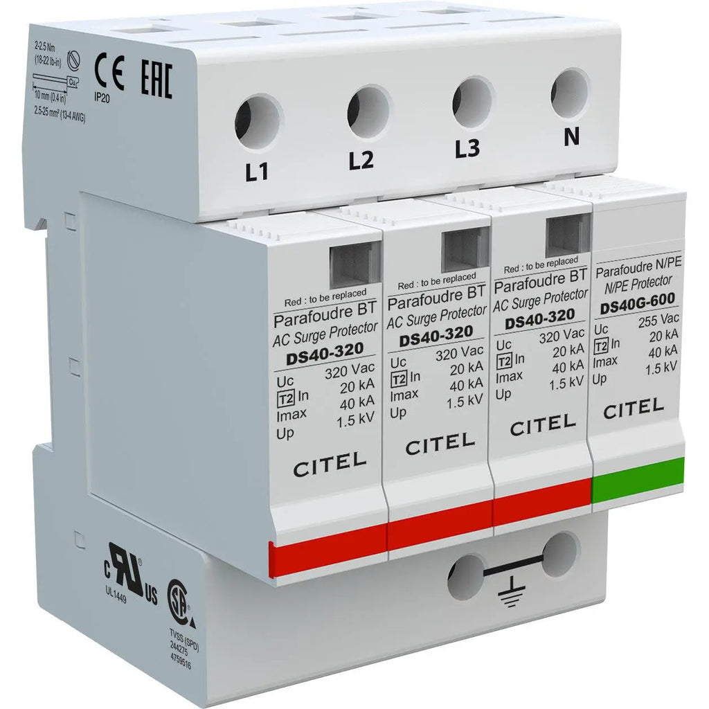 CITEL DS440-230/G AC Surge Protector Type 2 – VoltaconSolar